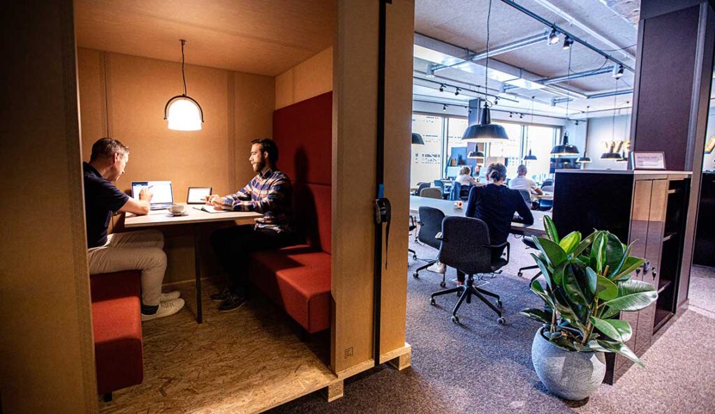 Individual workplaces at Westhive Coworking